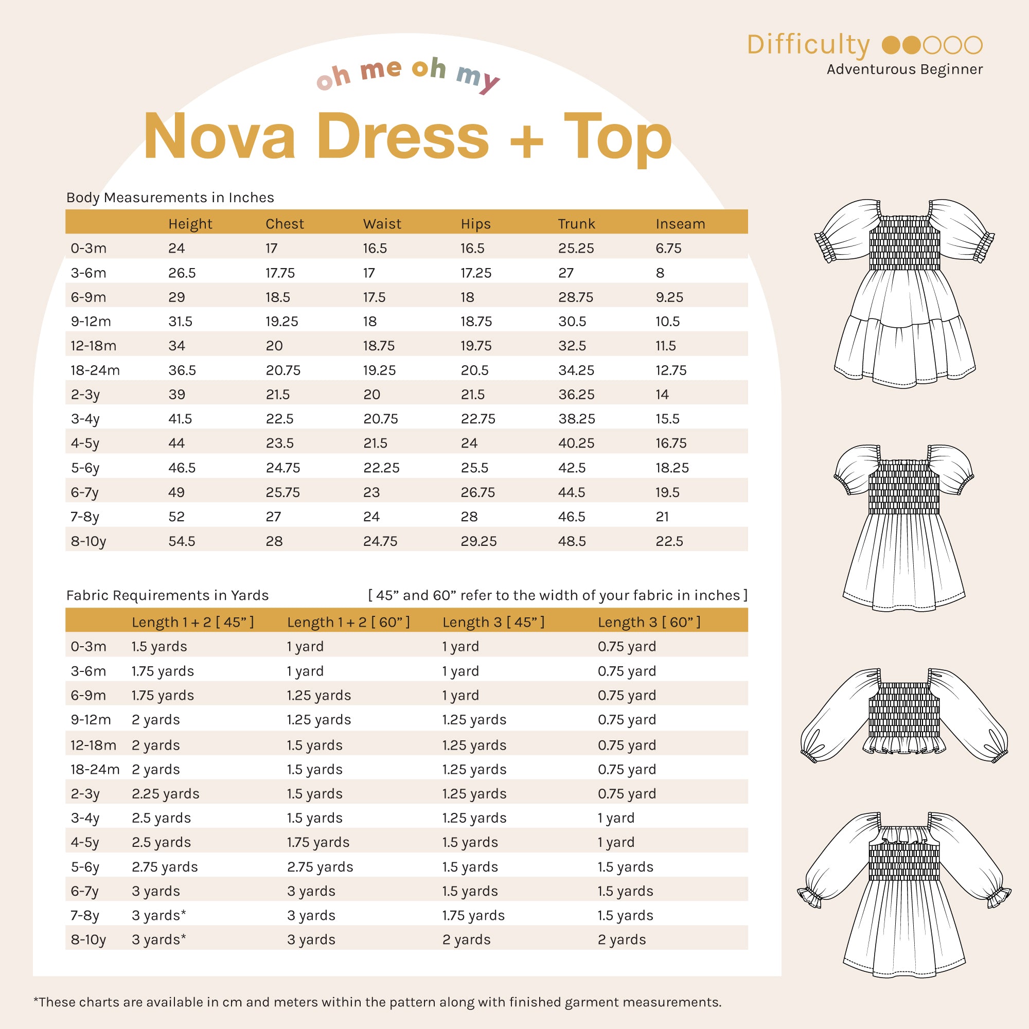 Nova Dress + Top Pattern – OhMeOhMySewing