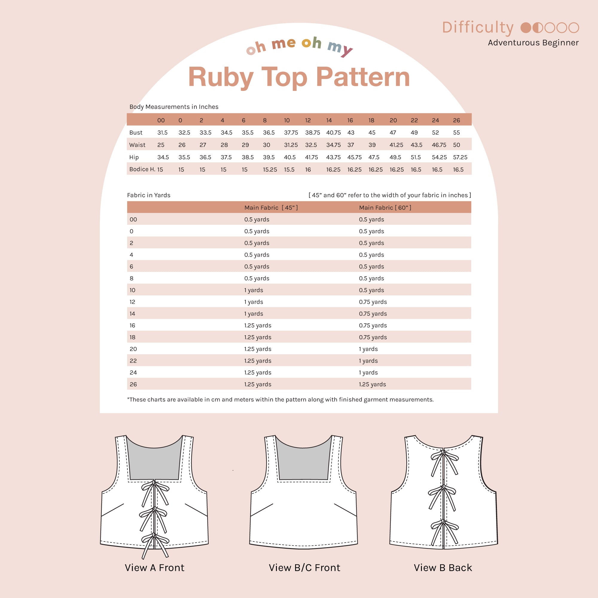 Ruby Top Pattern – OhMeOhMySewing